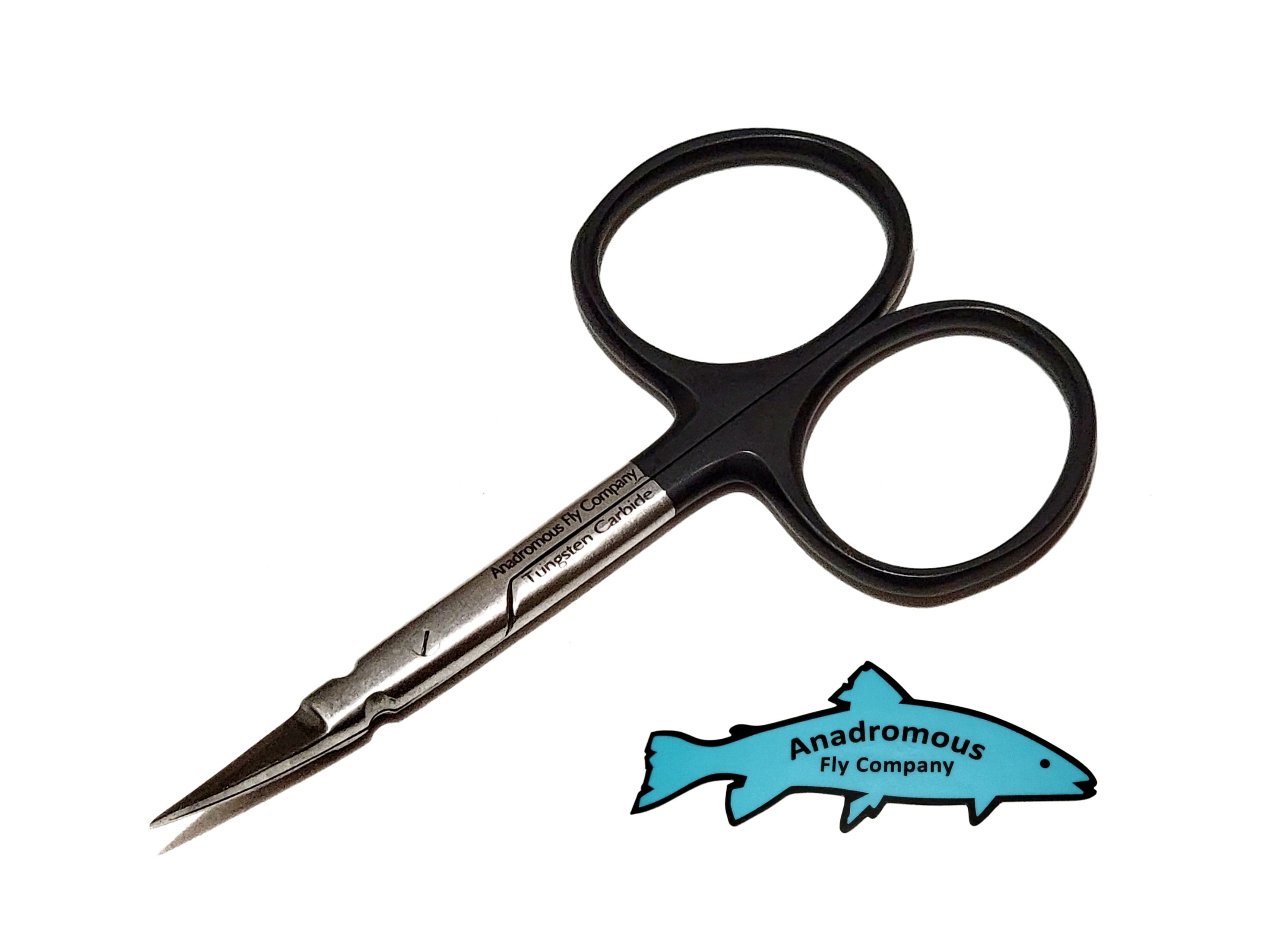 4" Tungsten Carbide Curved Arrow Tip, Black | Anadromous Fly Company